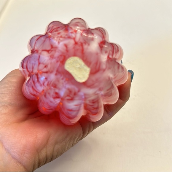 Lefton | Accents | Vintage Lefton Red Orange Swirl Hand Blown Vase ...